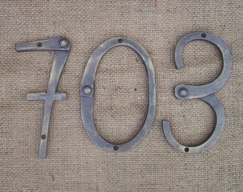 Wrought House Number /Iron House Numbers 5 by Magicidea on Etsy