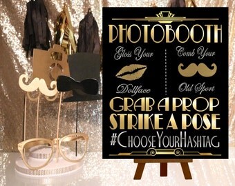 PRINTABLE Gangster Street SignGatsby party decoration