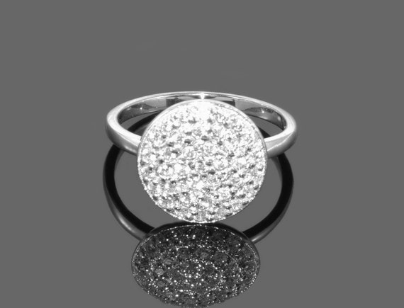 Circle ring Round ring Multistone ring Geometric ring