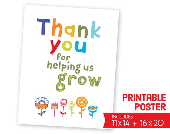 Teacher Appreciation Printables Poster School Wall Print