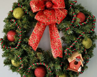 Birdhouse wreath | Etsy