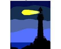 Unique lighthouse crochet related items | Etsy