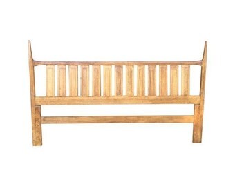 Items similar to Spalted maple slab headboard and matching 3-legged ...