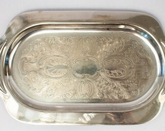 Small silver tray | Etsy