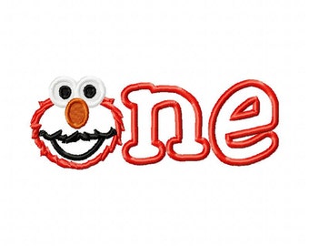 Elmo embroidery design | Etsy