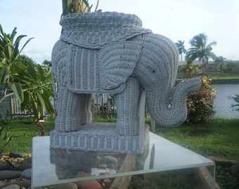 Wicker elephant | Etsy