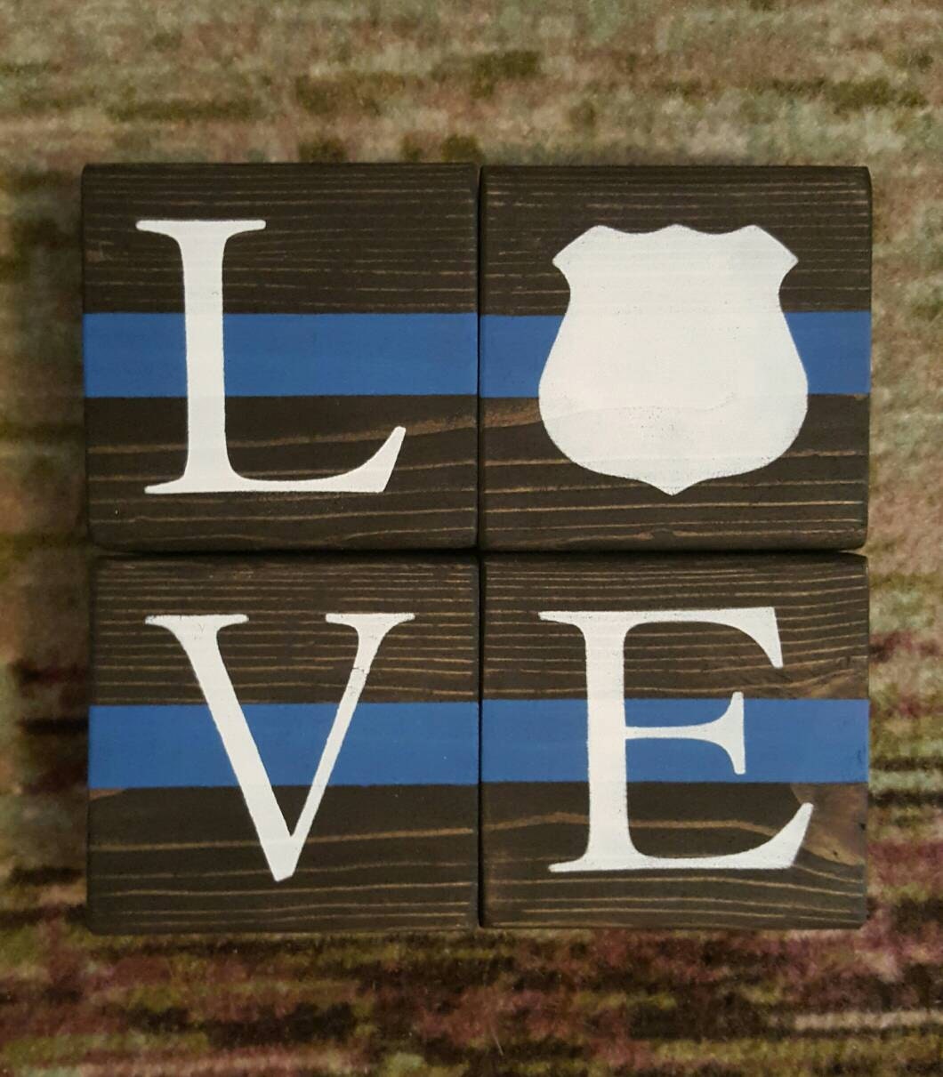 Police Officer Blocks. Police Officer Gift. Law Enforcement