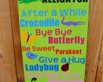 Items similar to See You Later Alligator, After A While Crocodile on Etsy