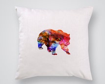 Unique bear throw pillow related items | Etsy