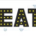 Kitchen or Restaurant decor LARGE EAT sign light by ArtzoneSigns