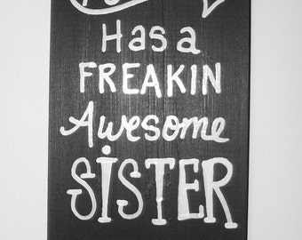 Unique sister sign related items | Etsy