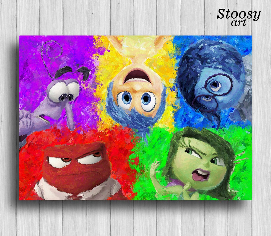 inside out poster disney print nursery decor
