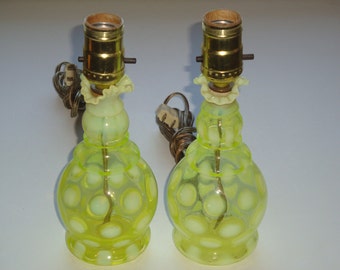 Fenton coin dot lamp | Etsy