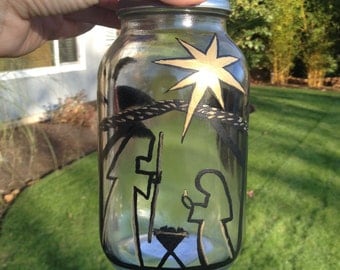 Glass nativity | Etsy