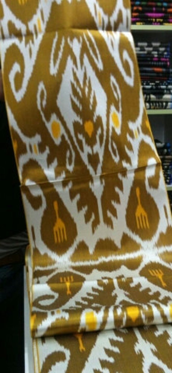 Silk Ikat Fabric Ikat Fabric By The Yard Ikat by HandMadeSuzanis