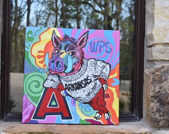 Razorback paintings | Etsy