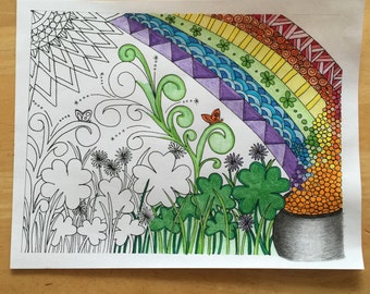 Adult Coloring Page PRINTABLE Download Print Pages Meditative