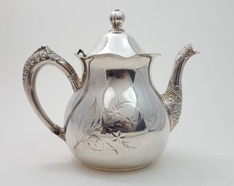 Silver plate teapot | Etsy