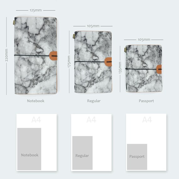 travel diary personalised refillable notebook journal genuine