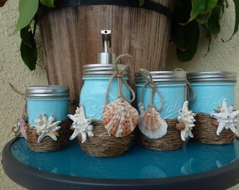 Seashells in jar | Etsy