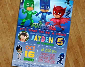 Pj masks cards | Etsy