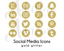 Unique social media icons related items | Etsy