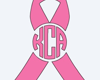 Ribbon monogram | Etsy