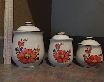 Ceramic kitchen canisters | Etsy