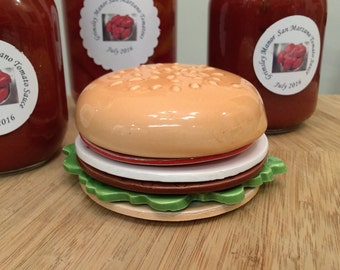 Unique hamburger related items | Etsy