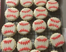 Unique baseball cookies related items | Etsy