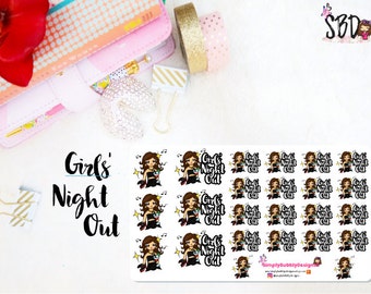 Girls Night Stickers Girls Night Out Stickers Set of 24