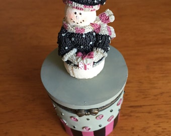 Snowman gift box | Etsy