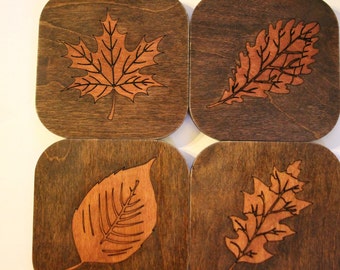 Maple Leaf Coasters PDF Crochet Pattern Instant Download