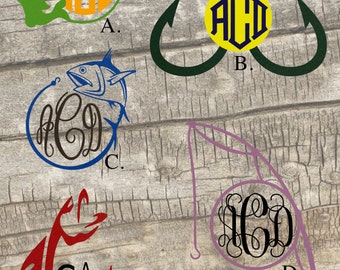 Fishing decal – Etsy