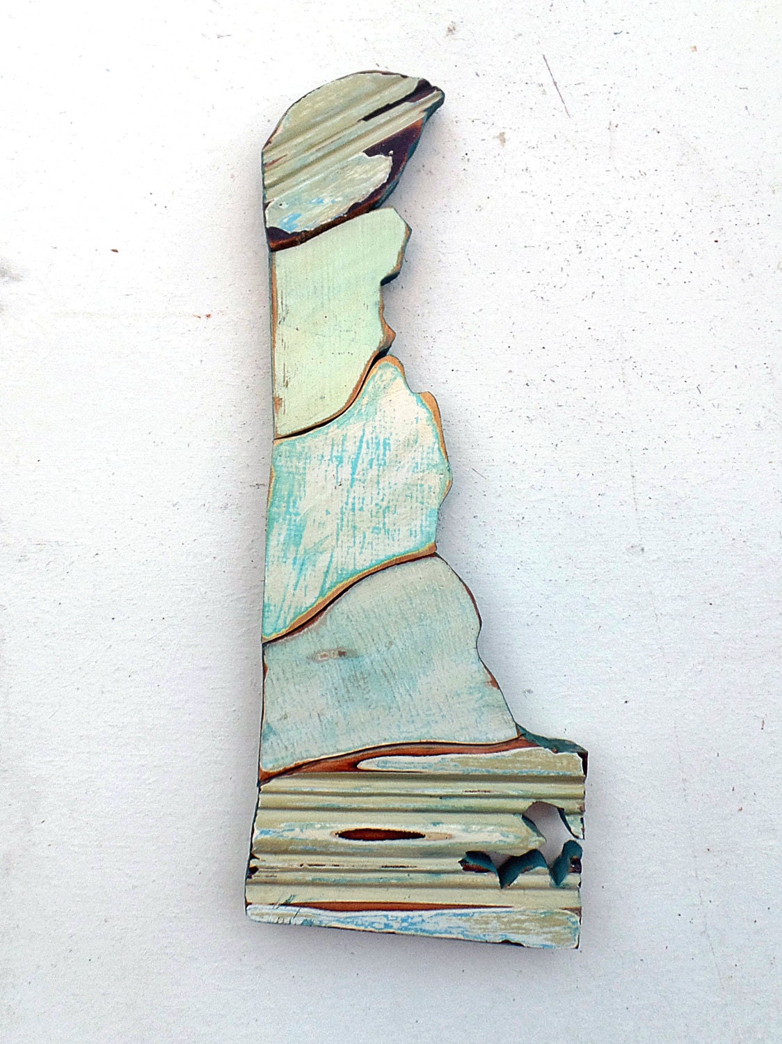 Delaware Wall Art State Outline Art Delaware Map by woodenaht