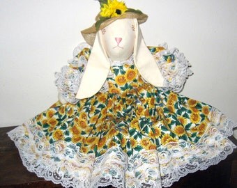 Sunflower bunny | Etsy