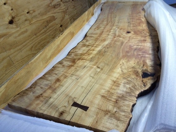 Live Edge Figured Maple Slab Table Top
