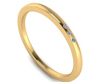 Unique tiny diamond ring related items | Etsy