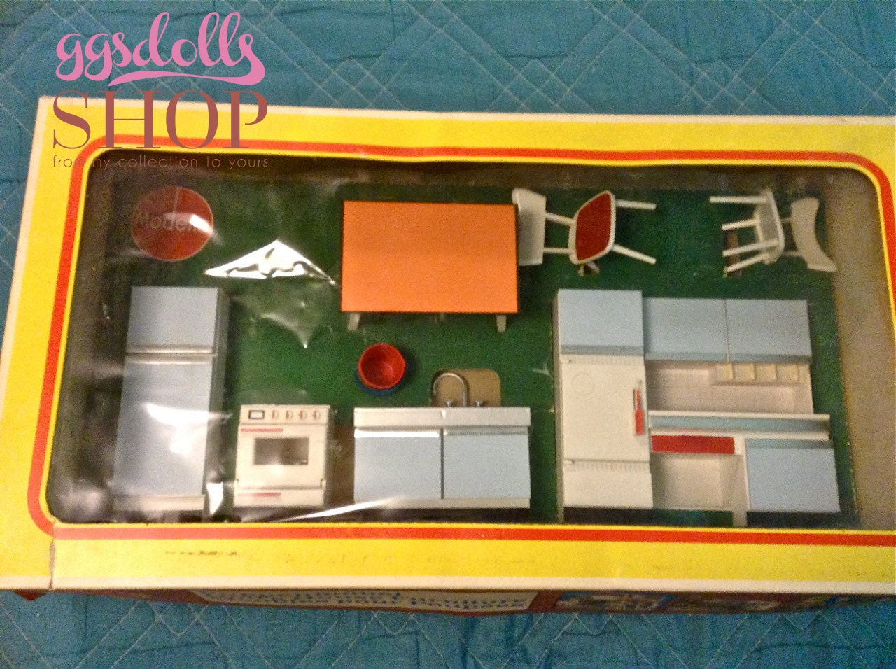 Vintage Mid Century Modern Danish Style Modella W Germany Dollhouse ...
