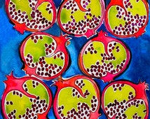 Popular items for pomegranate art on Etsy