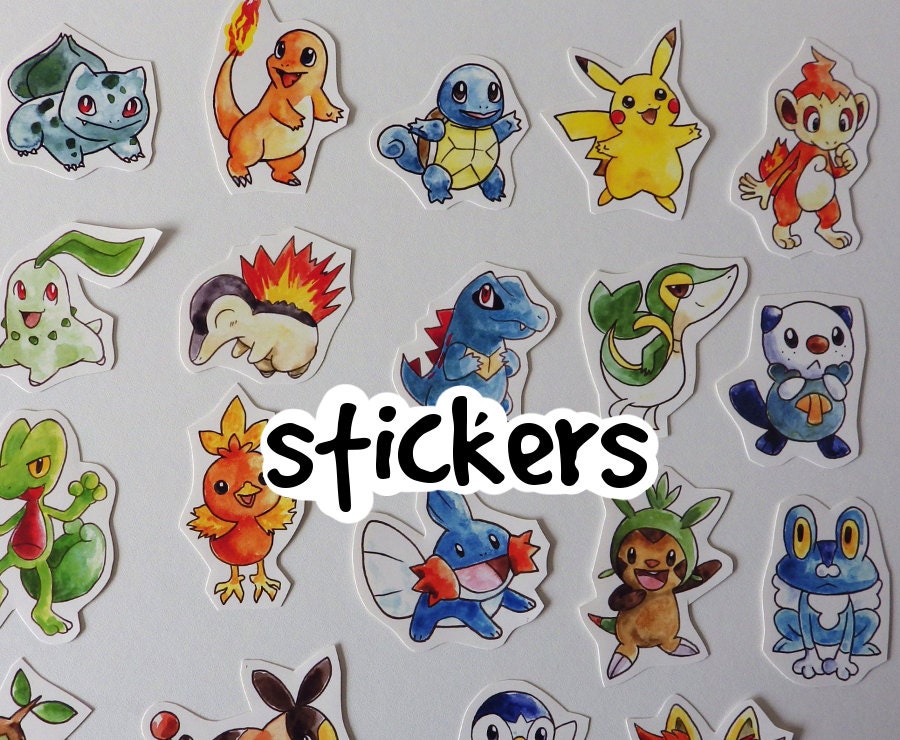 Pokémon Adorable Stickers Starter set