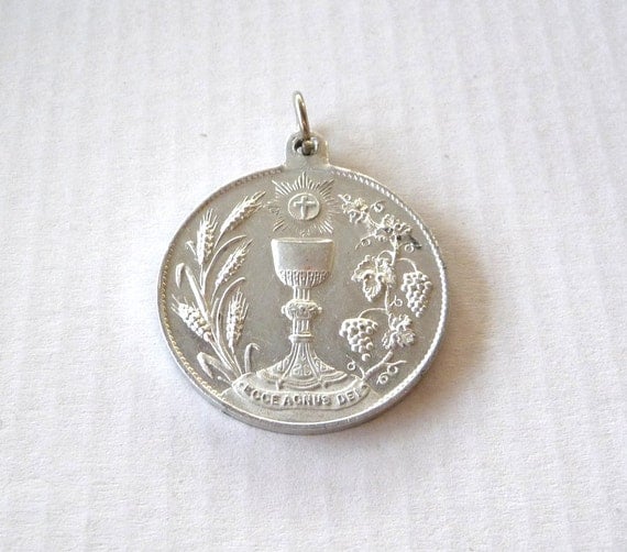Medal First Holy Communion Religious Catholic