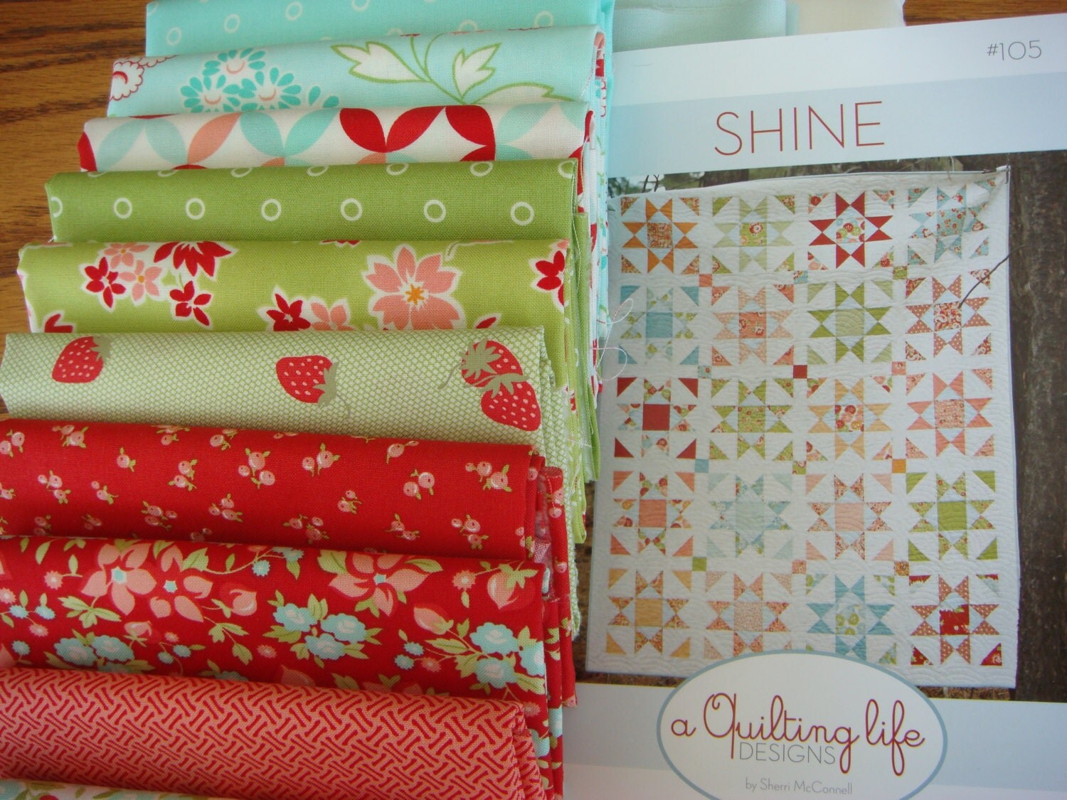 Shine Quilt Kit With Moda Fabric by Bonnie and Camille