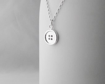 Button necklace | Etsy