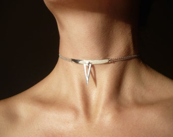 sterling silver slave collar by BIZARREjewelry on Etsy