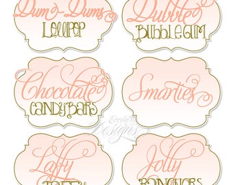 Dessert table labels | Etsy