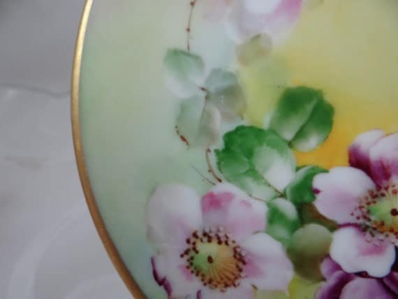 Vintage Hand Painted Poppy Plate
