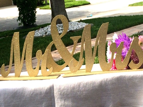 Mr and Mrs Sign Wedding Sweetheart Table Mr by UrbanFarmhouseTampa