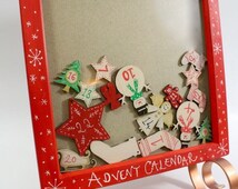 Unique wooden advent calendar related items | Etsy