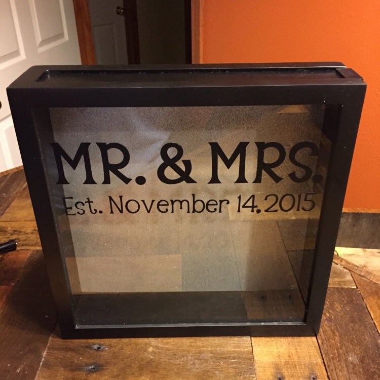 WEDDING CARD Box 12x12 Shadow Box THEN use by CelebratingTheMoment
